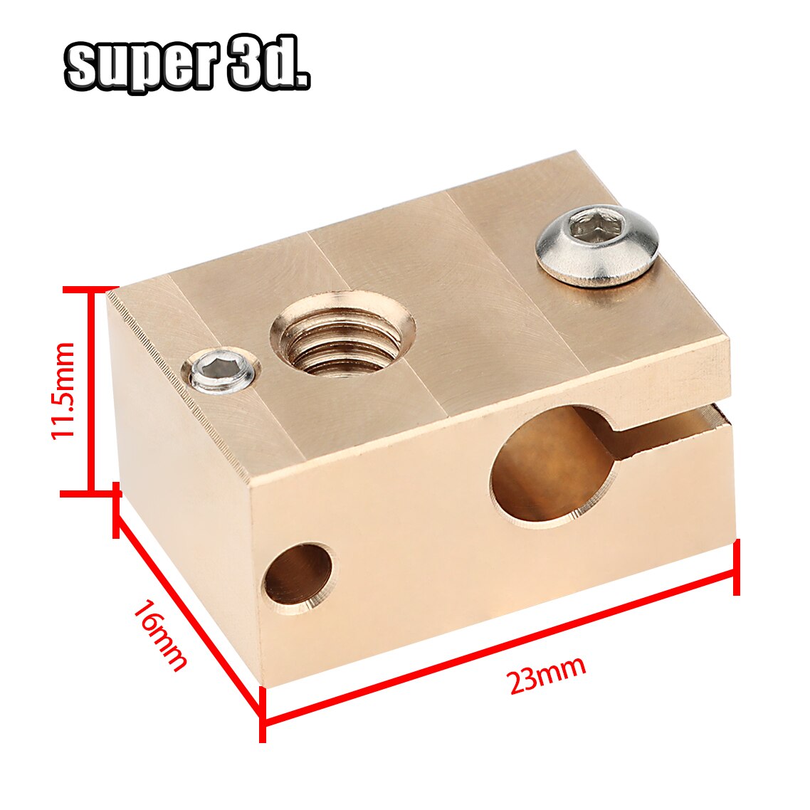 3d printer parts CR10 /Volcano/V6 Brass Heater Blo... – Grandado