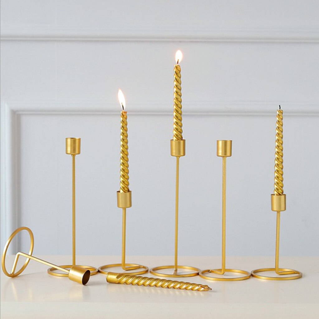 Dinner Candle Holder Vintage Candlestick Table for... – Grandado