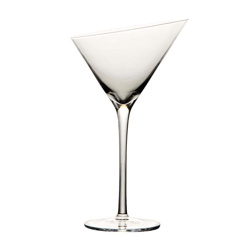 Oblique Martini Glass Triangle Small Clear Cocktai... – Grandado
