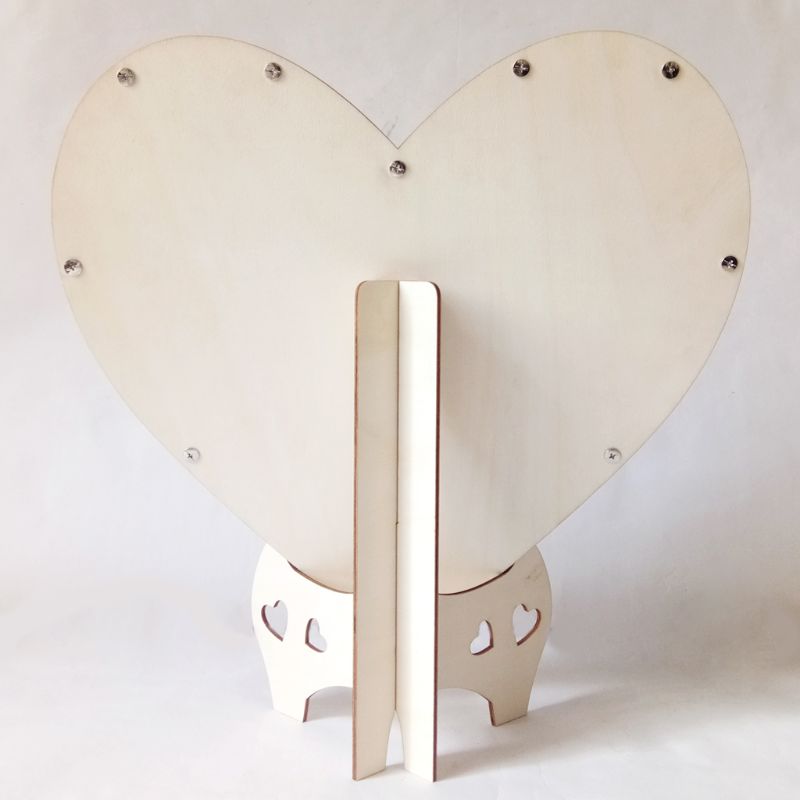 Unikt hjerte bryllup gæstebog signatur tegn med 75... – Grandado