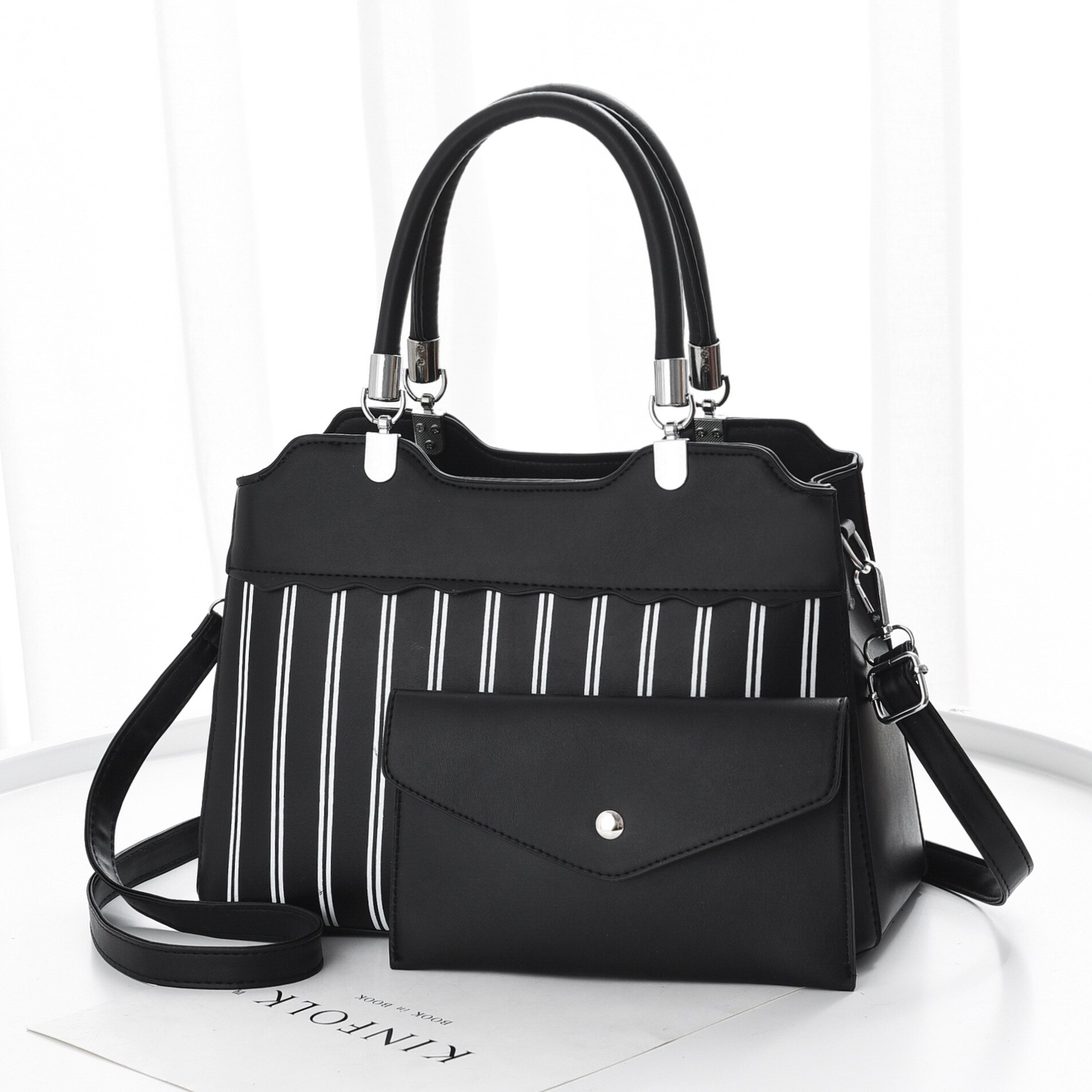 Embroidery Thread Handbag Soft Leather Women Bag 2... – Grandado