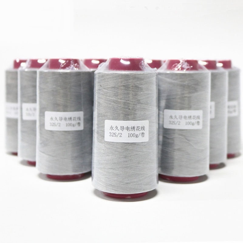 Gray conductive permanent anti-static sewing threa... – Grandado