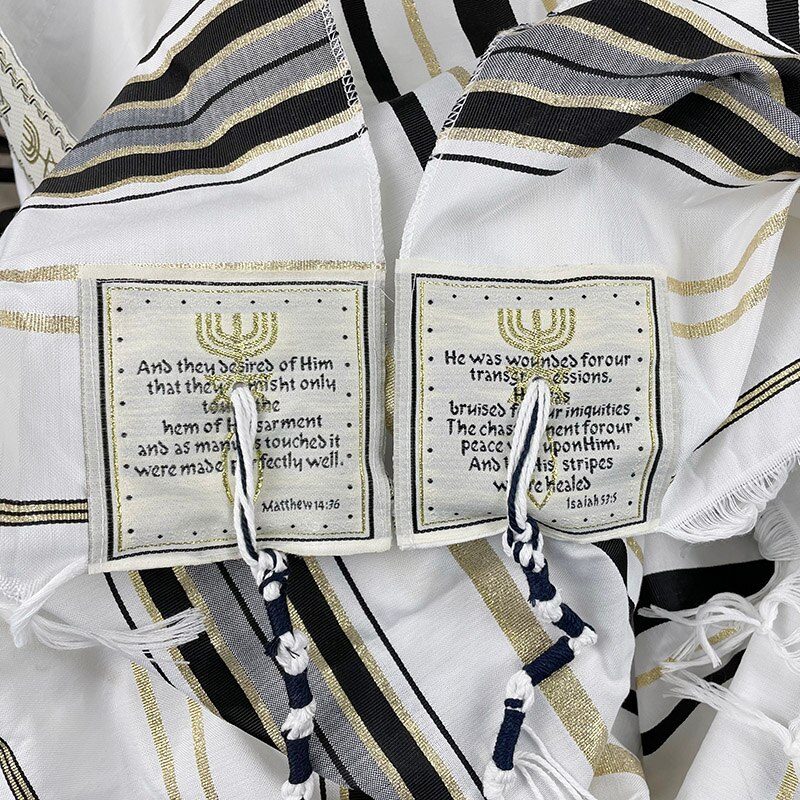 Tallit Prayer Shawl 130x180cm with Bag Israel Jewi... – Grandado