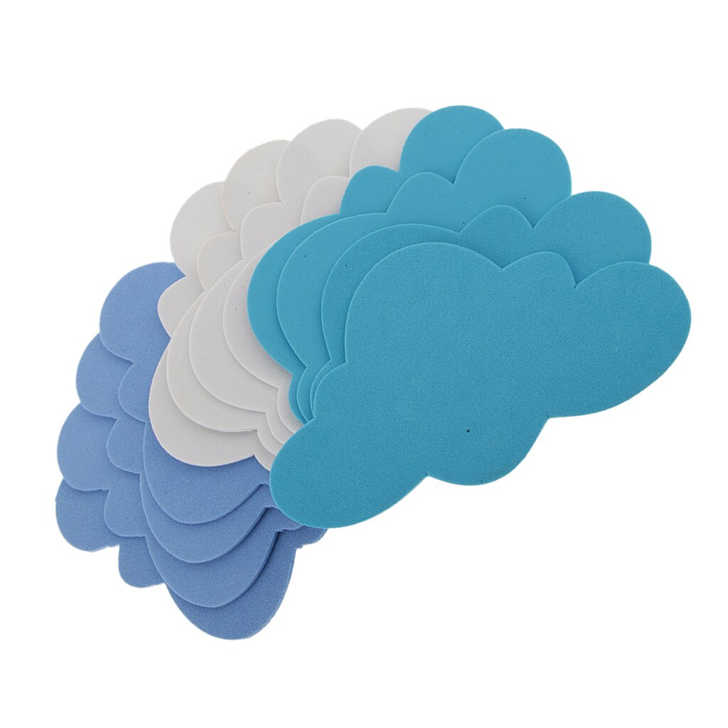 Pack of 12 Mixed Foam Clouds Shapes for Kids Child... – Grandado