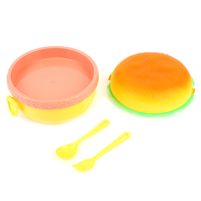 Hamburger Lunch Box Double Tier Burger Bento Lunch... – Vicedeal