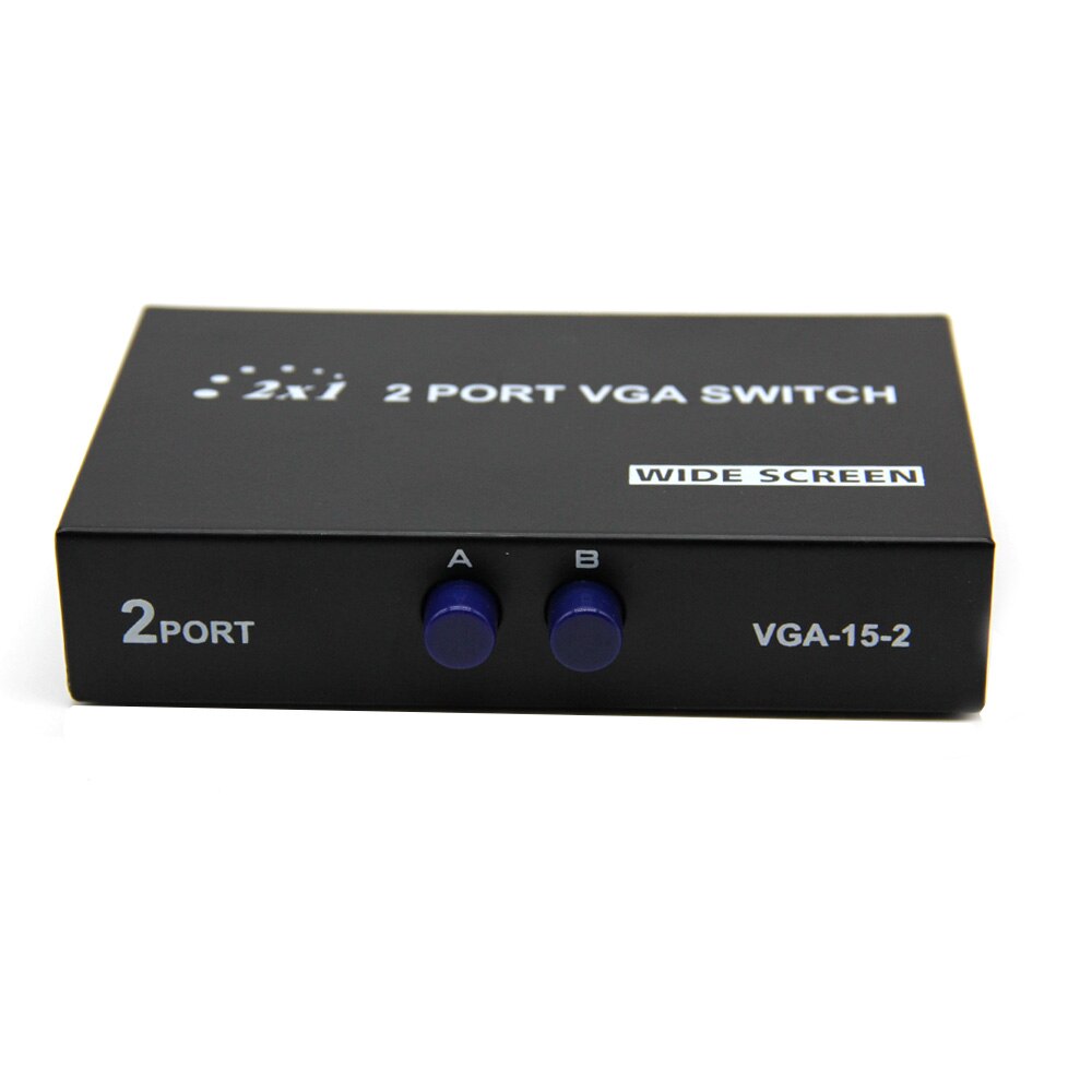 2 In 1 Out 2 Poort Vga Selector Box Vga/Svga Manua... – Vicedeal