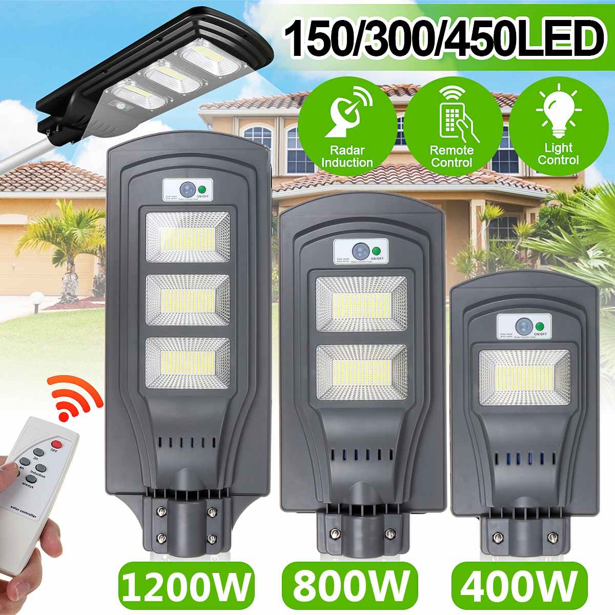 400W 800W 1200W LED Solar Street Light Remote Cont... – Vicedeal