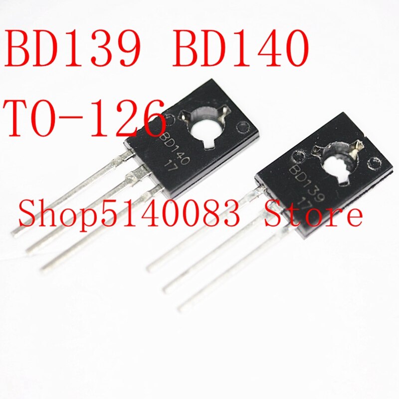 200PCS BD139 BD140 1.5A 80V TO-126 – Vicedeal