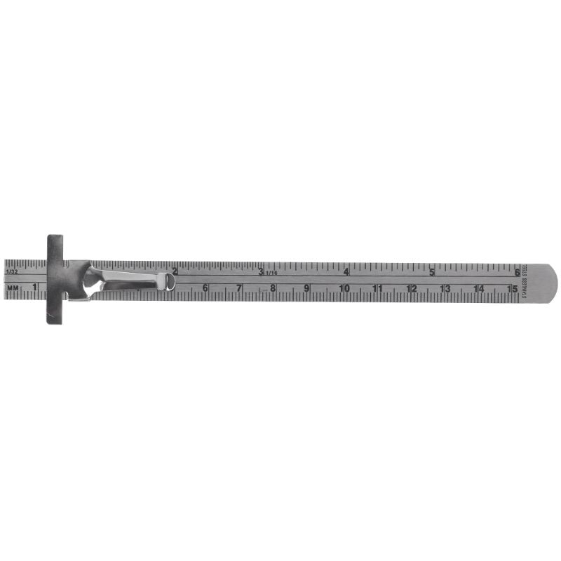 6" Stainless Steel Pocket Rule Handy Ruler with in... – Grandado