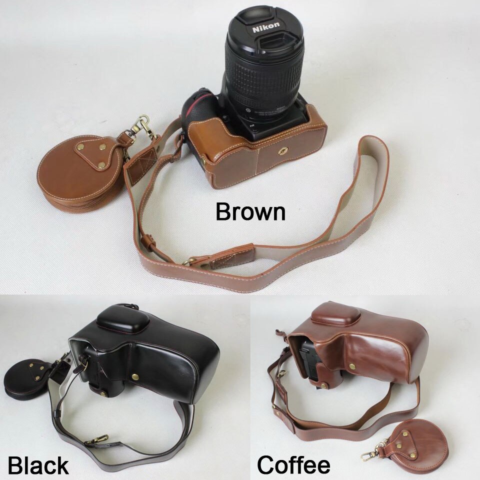 HQ Leather Camera Bag case Grip strap for Nikon D7... – Grandado