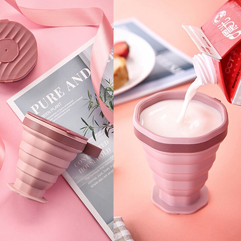 Silicone Octagonal Folding Water Cup-foldable Sili... – Grandado