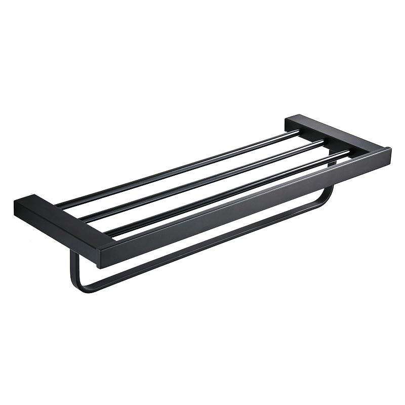 BAKALA Black Square Bathroom Hardware Set Wall Mou... – Vicedeal