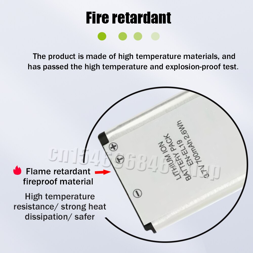 3.7V 700mAh EN-EL19 EN EL19 Lithium Battery For Ni... – Vicedeal
