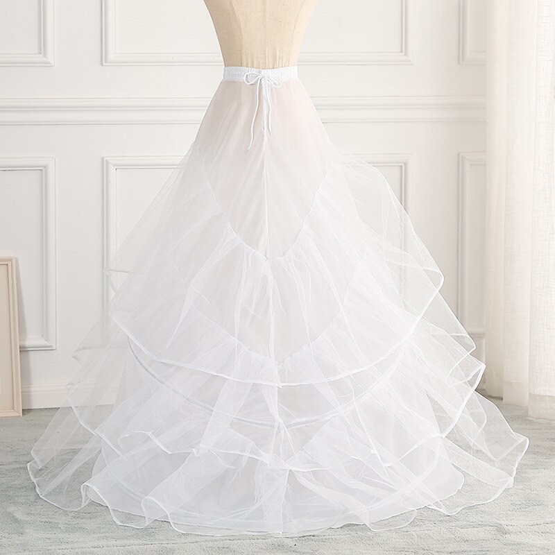 Trailing Trouwjurk Crinoline Oversized Netting Sli... – Vicedeal