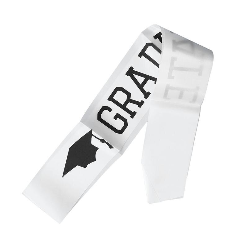 1 pc Graduation Sash Lovely Decorative Black GRADU... – Vicedeal