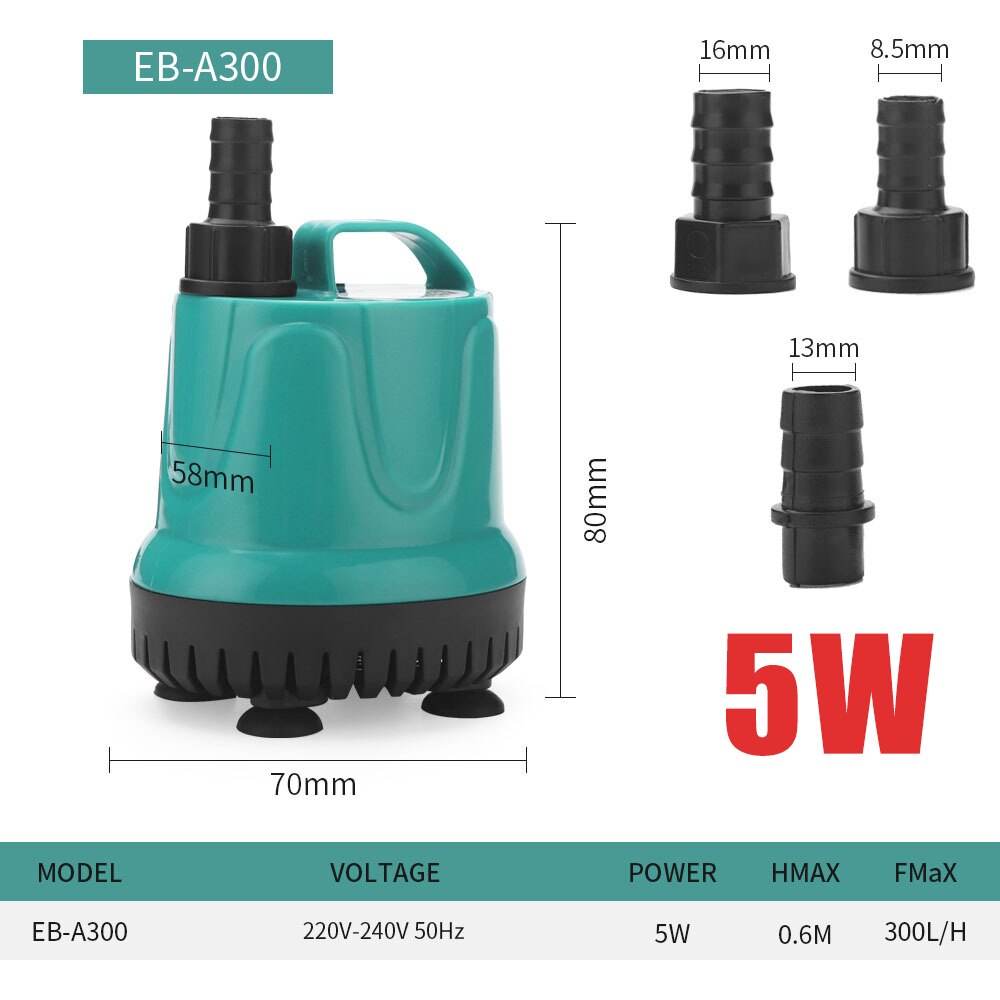 Eu Plug Waterpomp Fish Tank Dompelpomp Bodem Zuigp... – Vicedeal