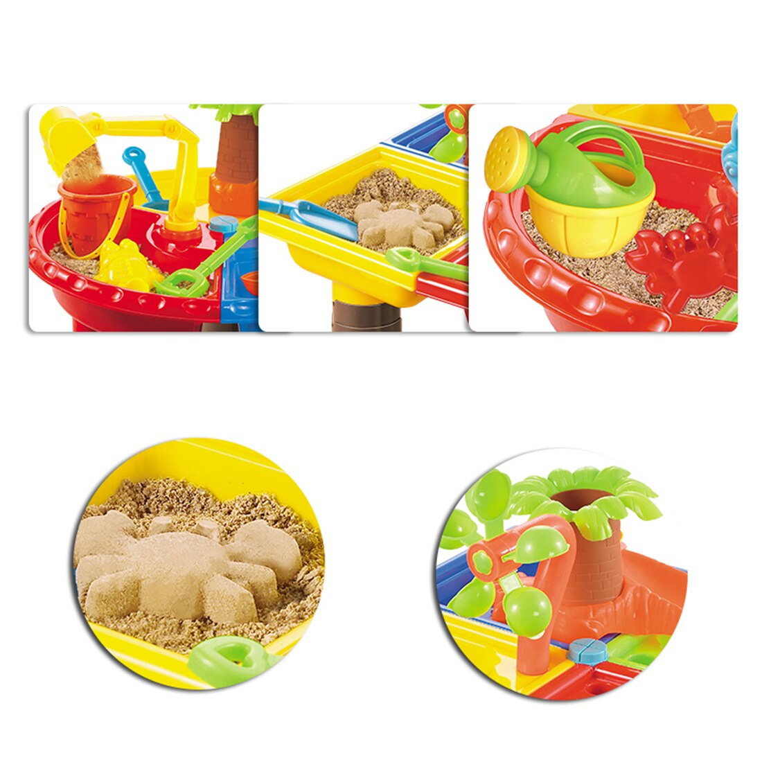22Pcs Kids Plastic Sand Pit Set Beach Sand Table W... – Grandado