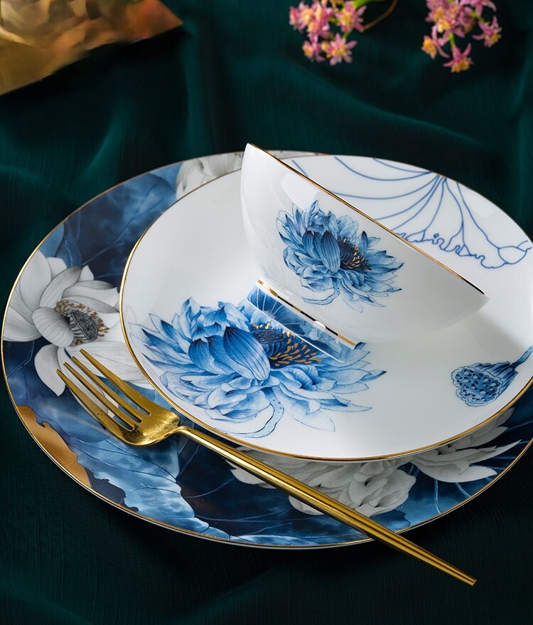 Dishes dishes dishes fish dishes Jingdezhen bone c... – Grandado