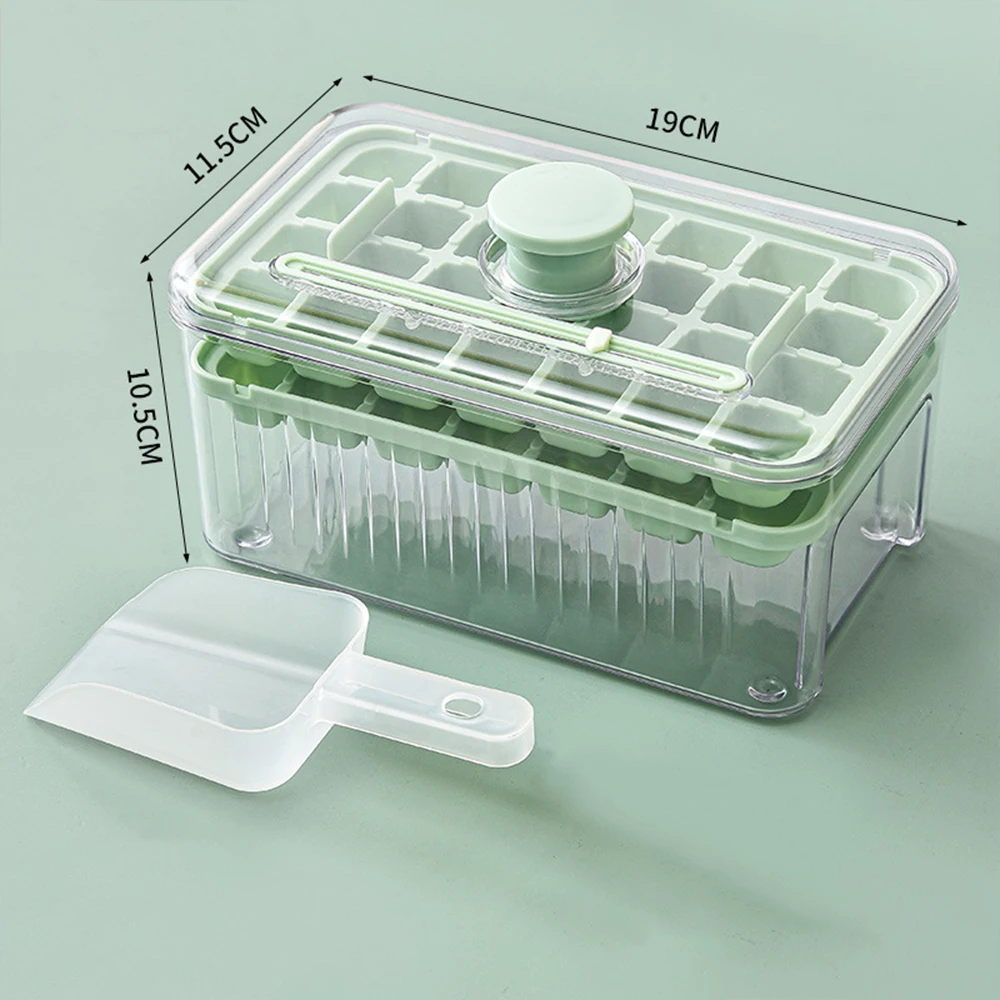 Press Type Ice Cube Tray With Storage Box Ice Cube... – Vicedeal