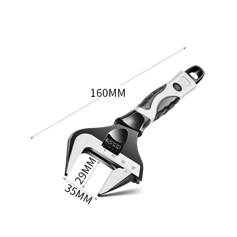 Adjustable Wrench Universal Spanner Key Nut Wrench... – Grandado