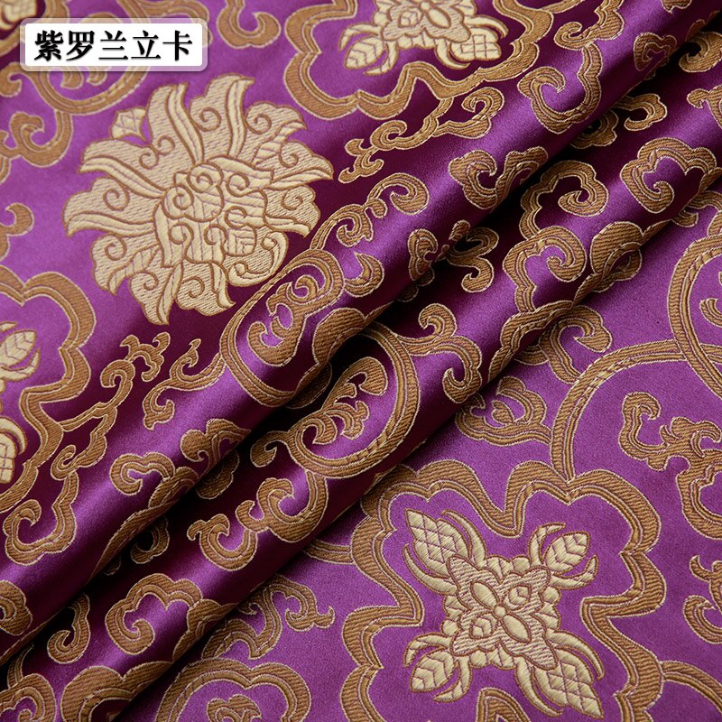 150Cm Chinese Imitatie Zijde Brocade Patroon Stof ... – Vicedeal