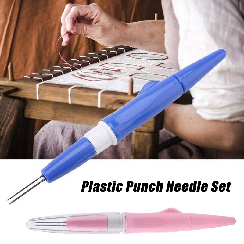 Plastic Punch Naald Set Met 3 Pcs Fijne Naalden To... – Vicedeal