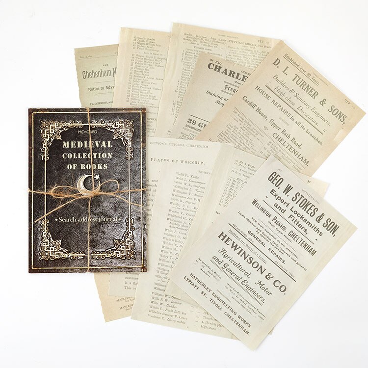 10 Designs Antique Medieval Letter Scrapbooking/Ca... – Vicedeal