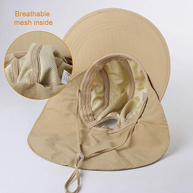 Outdoor Shaded Horsetail Crescent Cap Summer Sun H... – Grandado