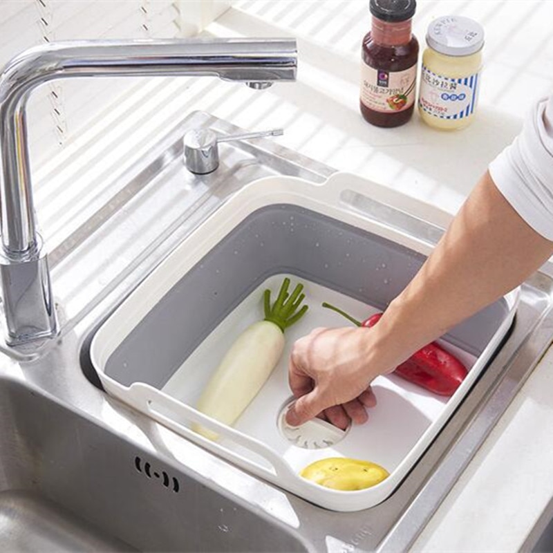 Portable Folding Washing Fruit Bowl Basin Basket V... – Grandado