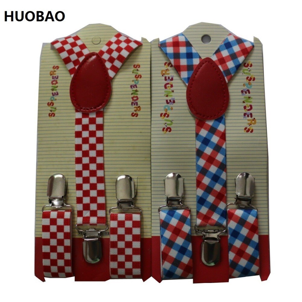 HUOBAO Cute Kids Toddle Clip On Adjustable Plaid B... – Vicedeal