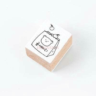 Wooden seal cute animal cheat sheet seal – Grandado