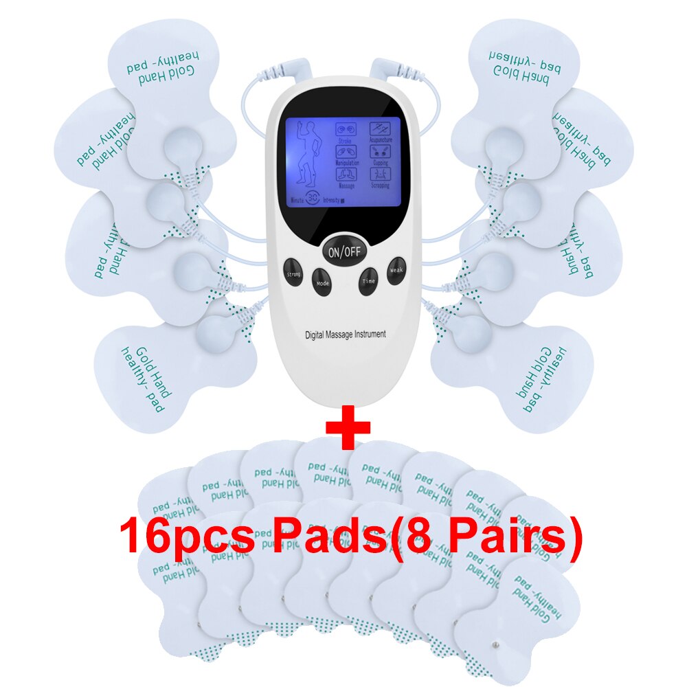 6/8/12/15 Modes Tens Machine Unit 4 Electrode Pads... – Vicedeal