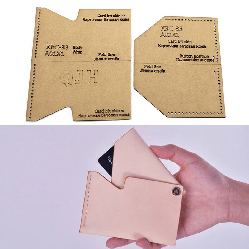 Leather Craft Personality Wallet Card Case Sewing ... – Grandado