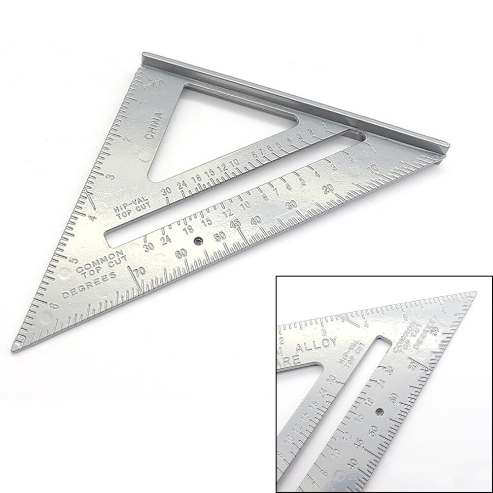 Angle Ruler 7/12 inch Metric Aluminum Alloy Triang... – Grandado