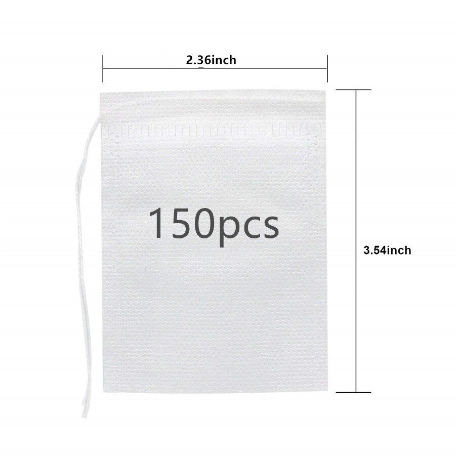 150PCS Empty Paper Tea Bags Filter With String Hea... – Vicedeal