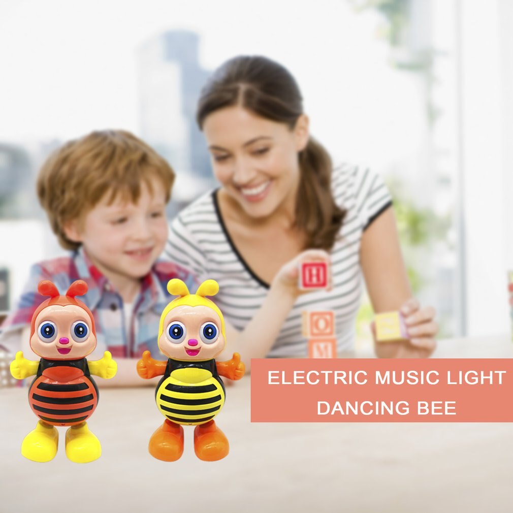 Electric Musical Dancing Bee Cartoon Robot LED Fla... – Grandado