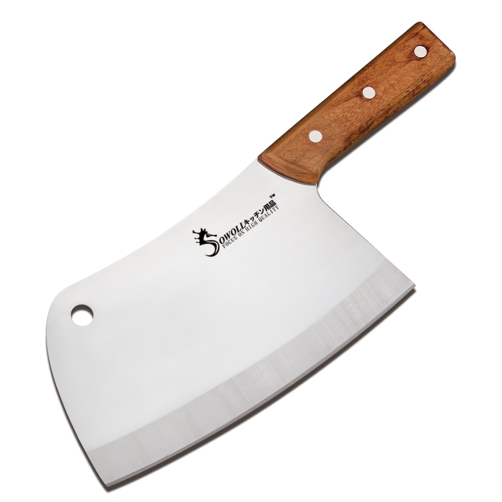 SOWOLL High Carbon Chopping Knife 62HRC Kitchen Cl... – Vicedeal