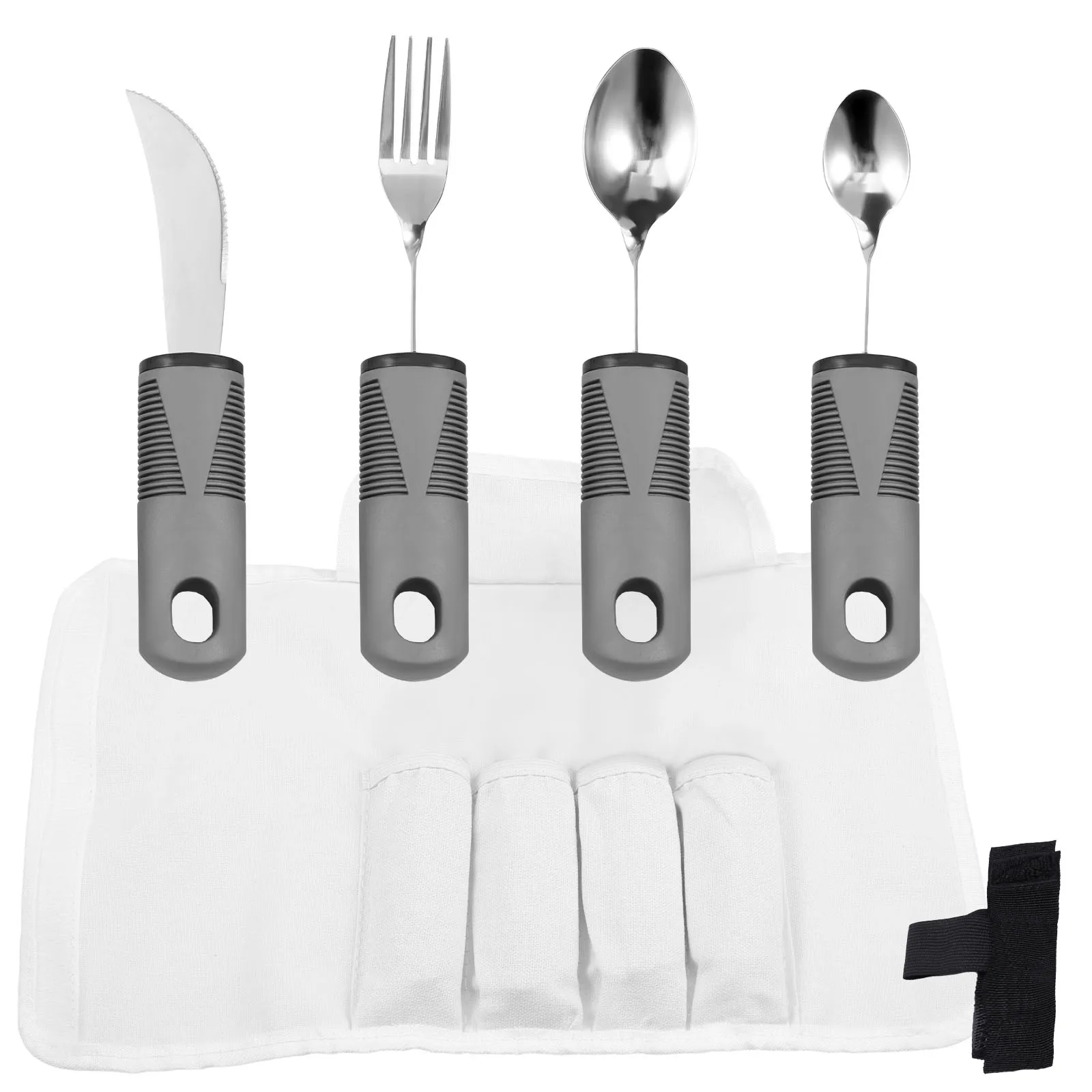 4Pcs Adaptive Utensil Set Ergonomic Weighted Silve... – Vicedeal