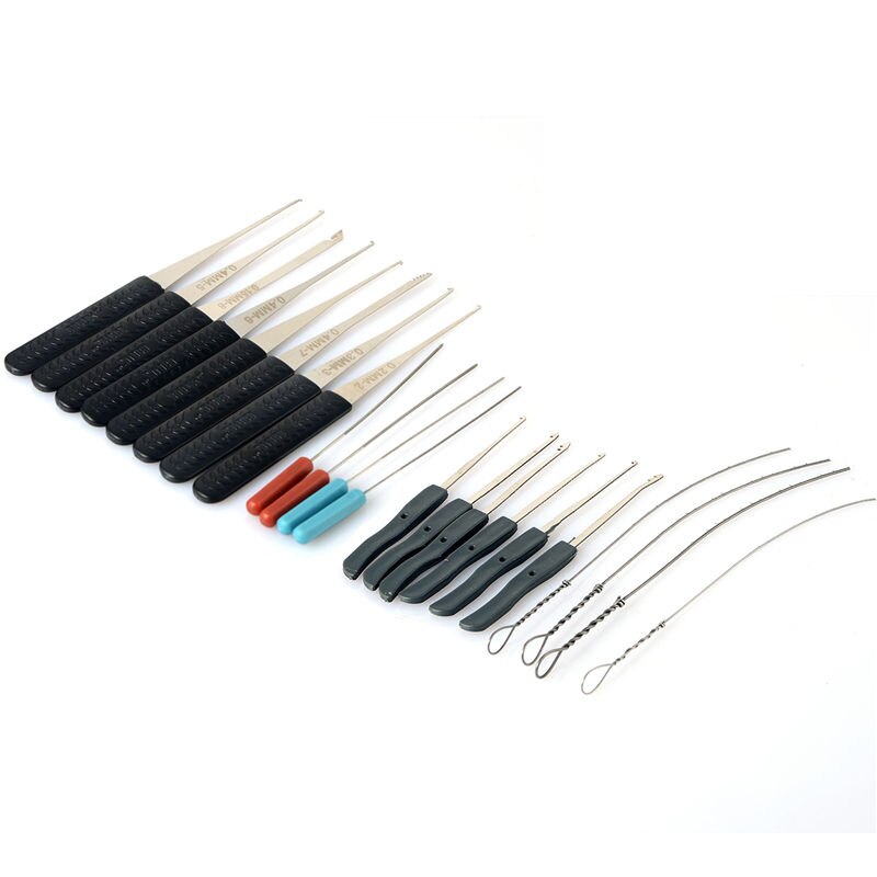 22Pcs Lock Pick Set Locksmith Tool Lock Pin Broken... – Grandado