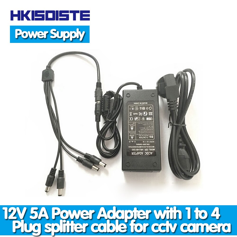 Hkixdiste 12V 5A 1to 4 Poort Plug Splitter Kabel C... – Grandado