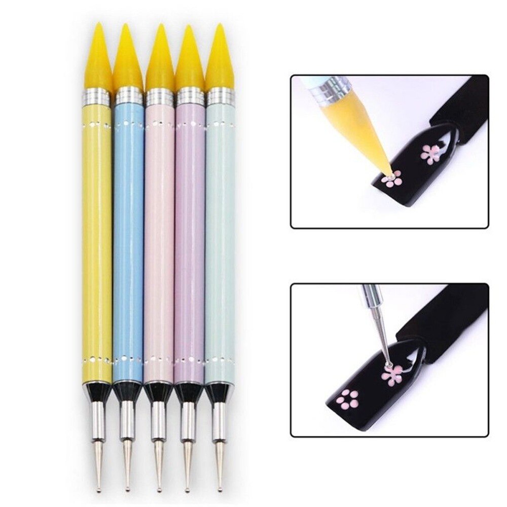 5 farver dotting pen rhinestone nitter picker voks... – Grandado