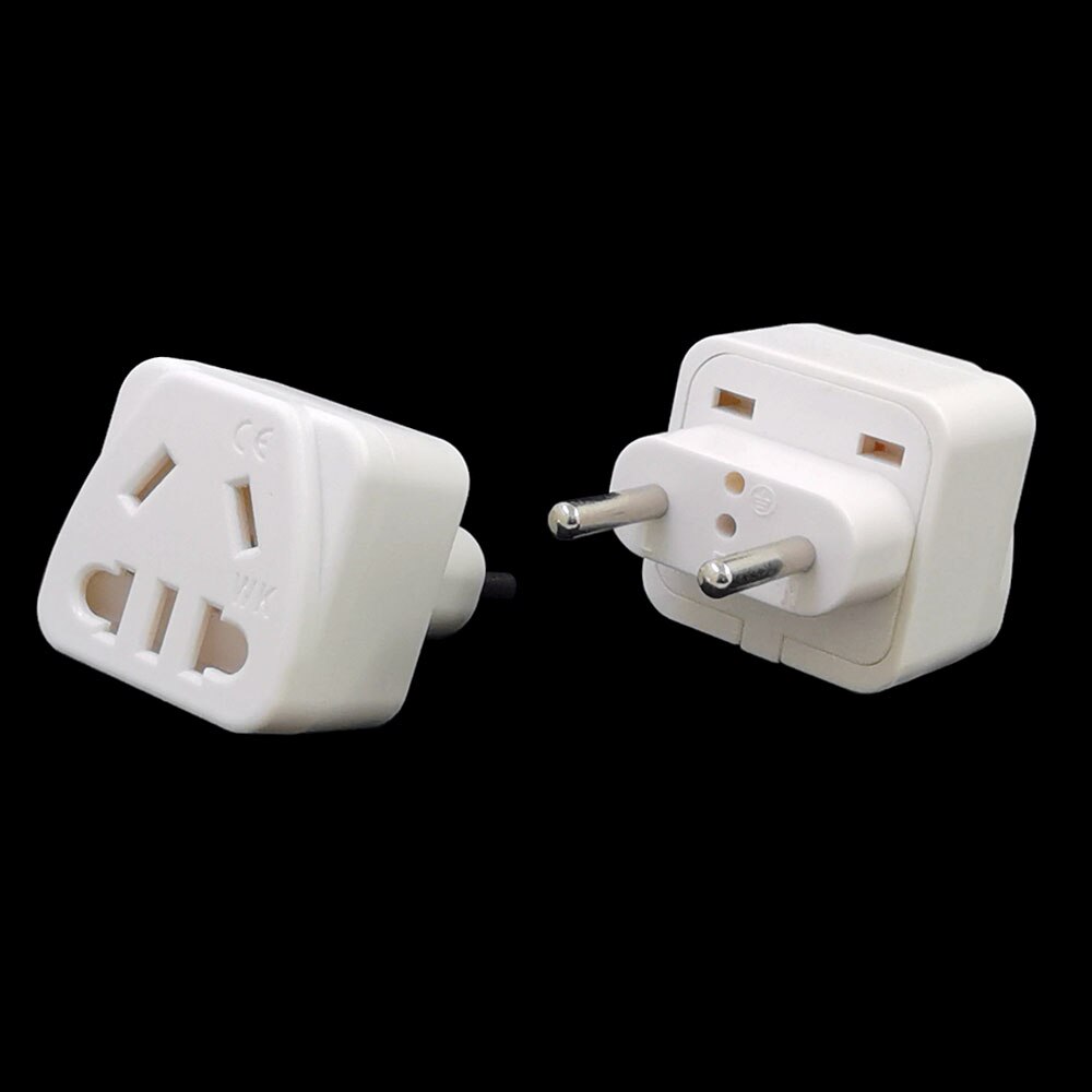 European Standard 4.0mm 2 Round Pin Travel Adapter... – Grandado