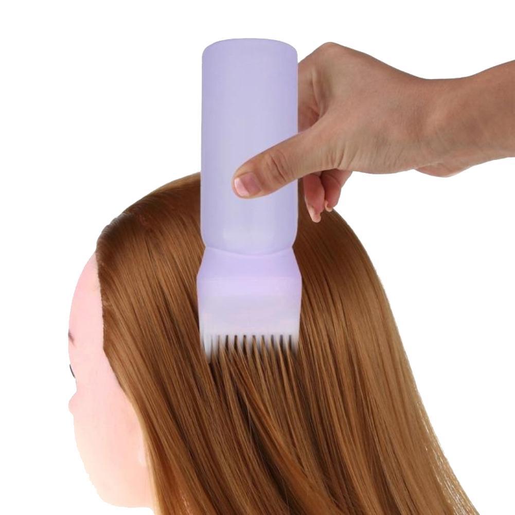 Botella de tinte para salón de belleza, pincel dispensador, aplicador ...
