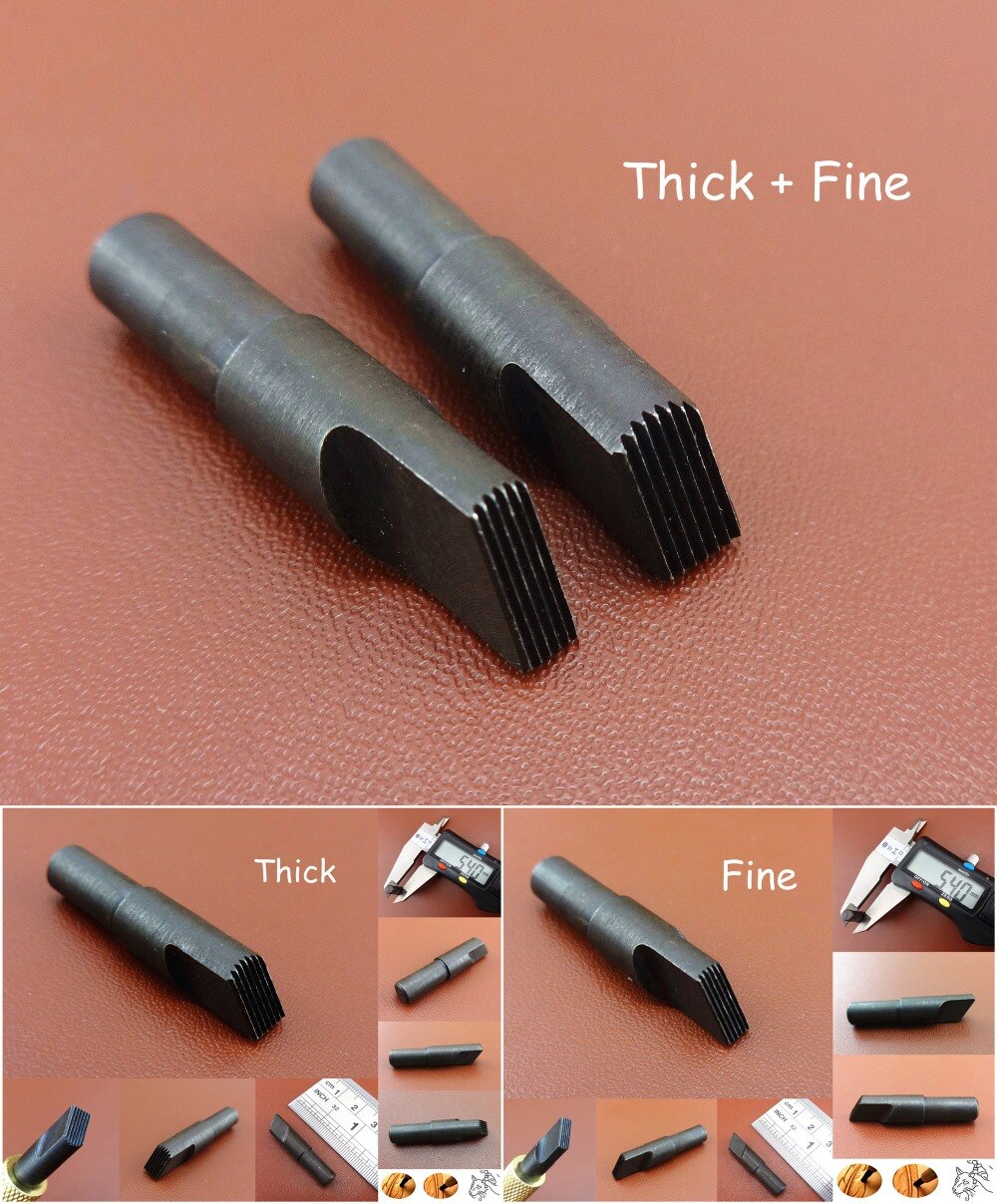 1 set Lederen Craft Flat + Haar Blade Dubbele Bearing Swivel Carving ...
