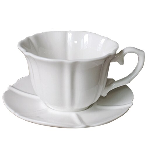 French Coffee Cup Set White Breakfast Cup Small Cu... – Grandado