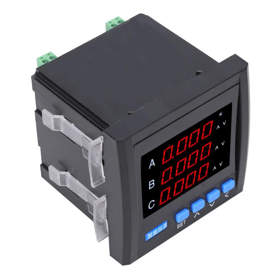 220V Power Meter 3-Fase Multifunctionele Segment L... – Grandado