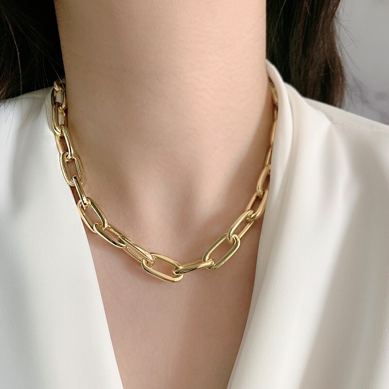 Gold Color Chain Layer Pendants Short Necklace Adj... – Grandado