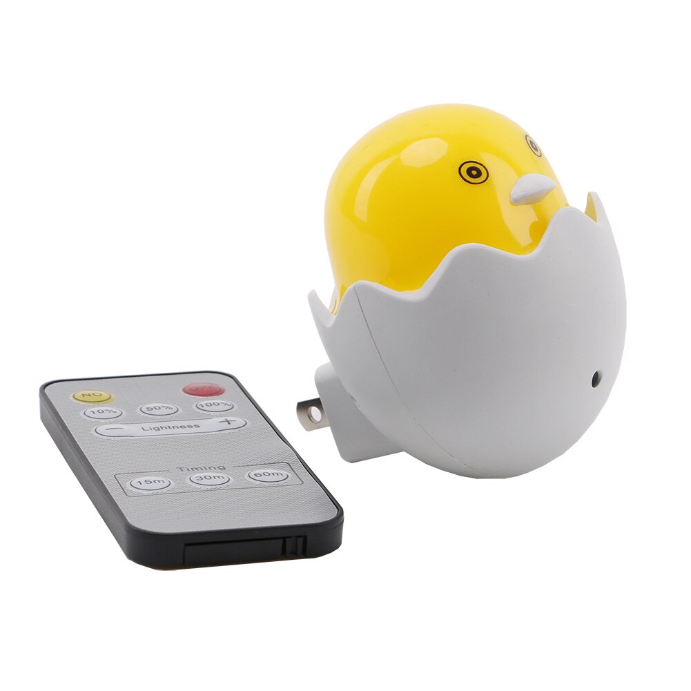 Eend Ei Nachtlampje Stopcontact Draadloze LED Afst... – Vicedeal