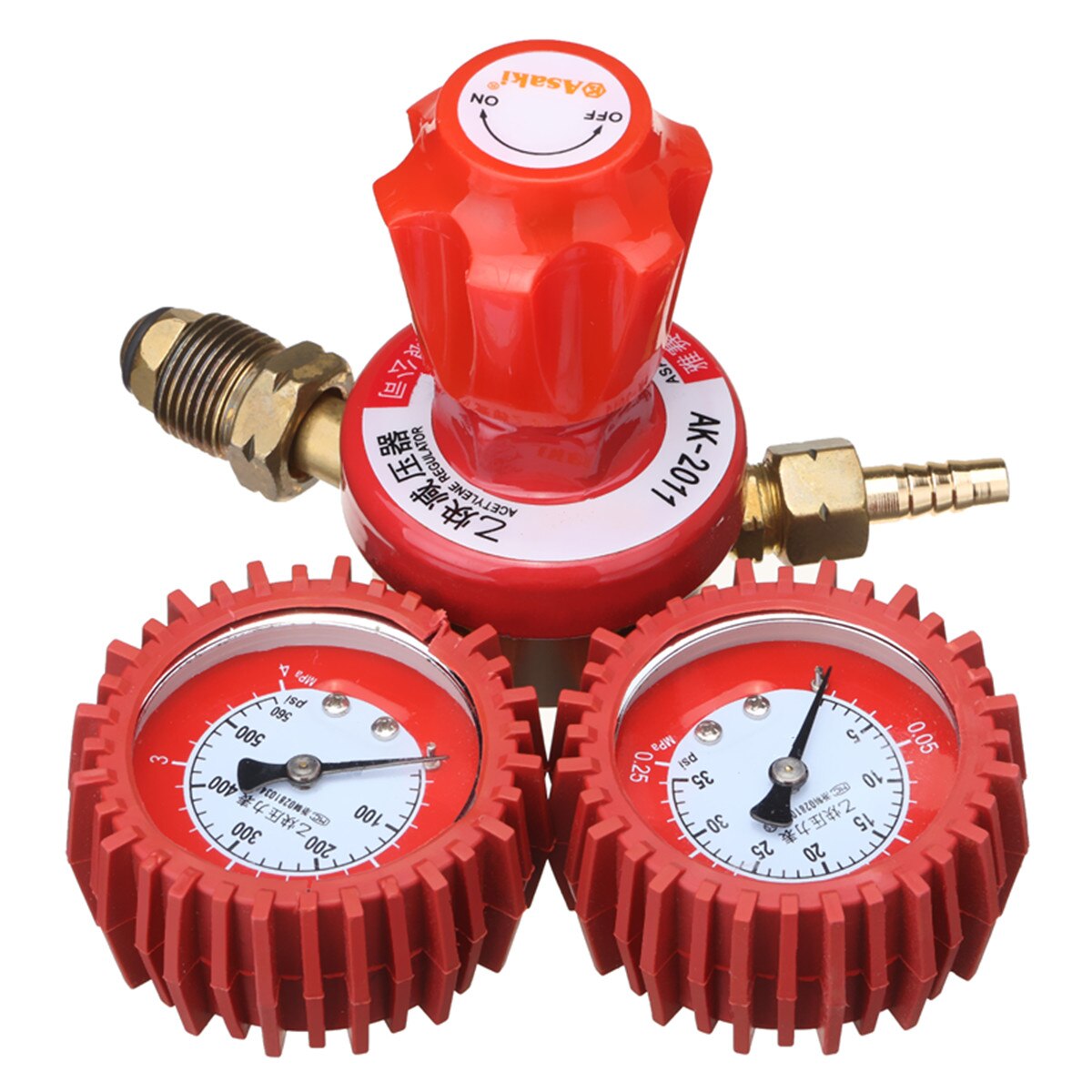 2 gauge acetylen gas regulator 0-4 mpa enkelttrins... – Grandado