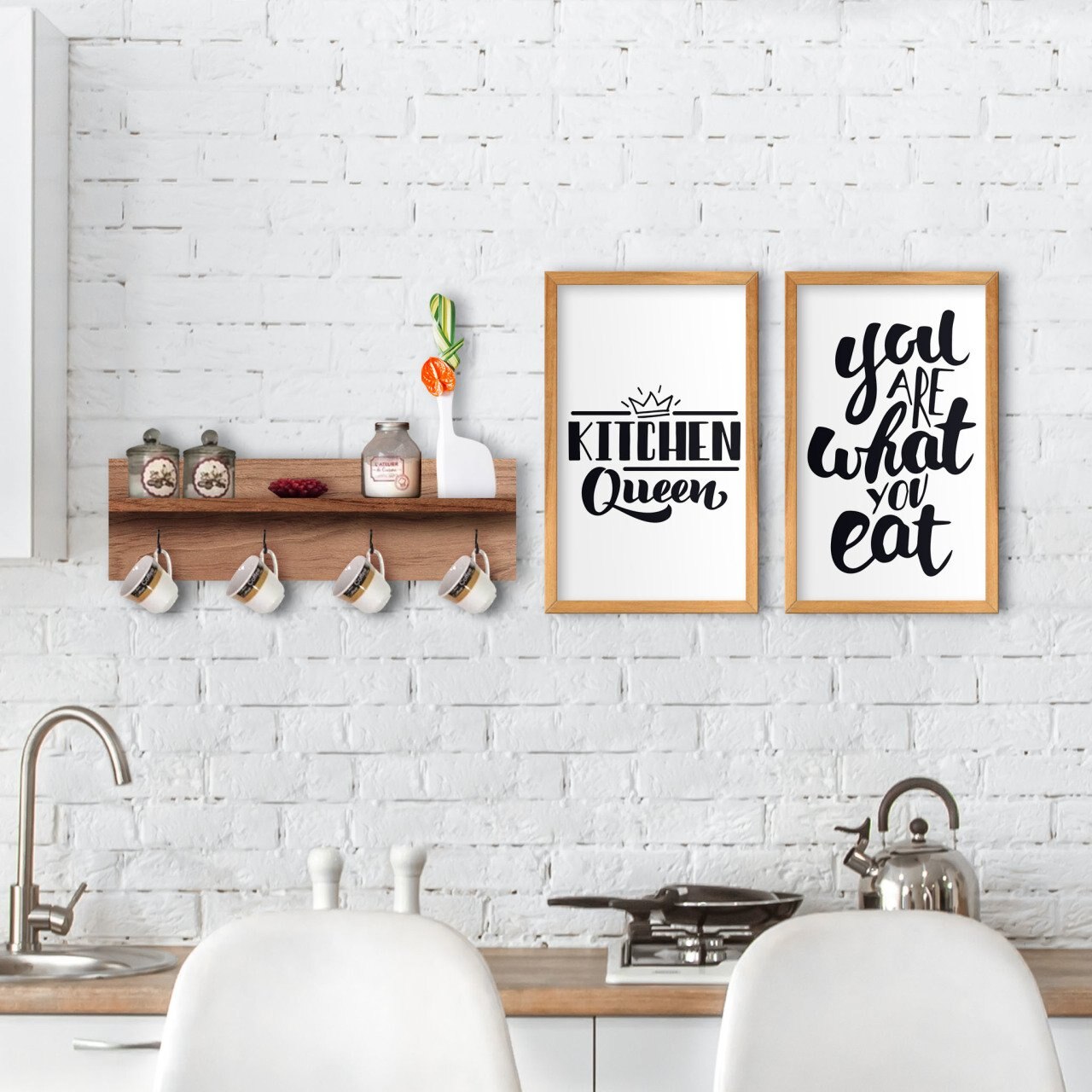 BK-estantes de madera Natural para el hogar, colga... – Vicedeal